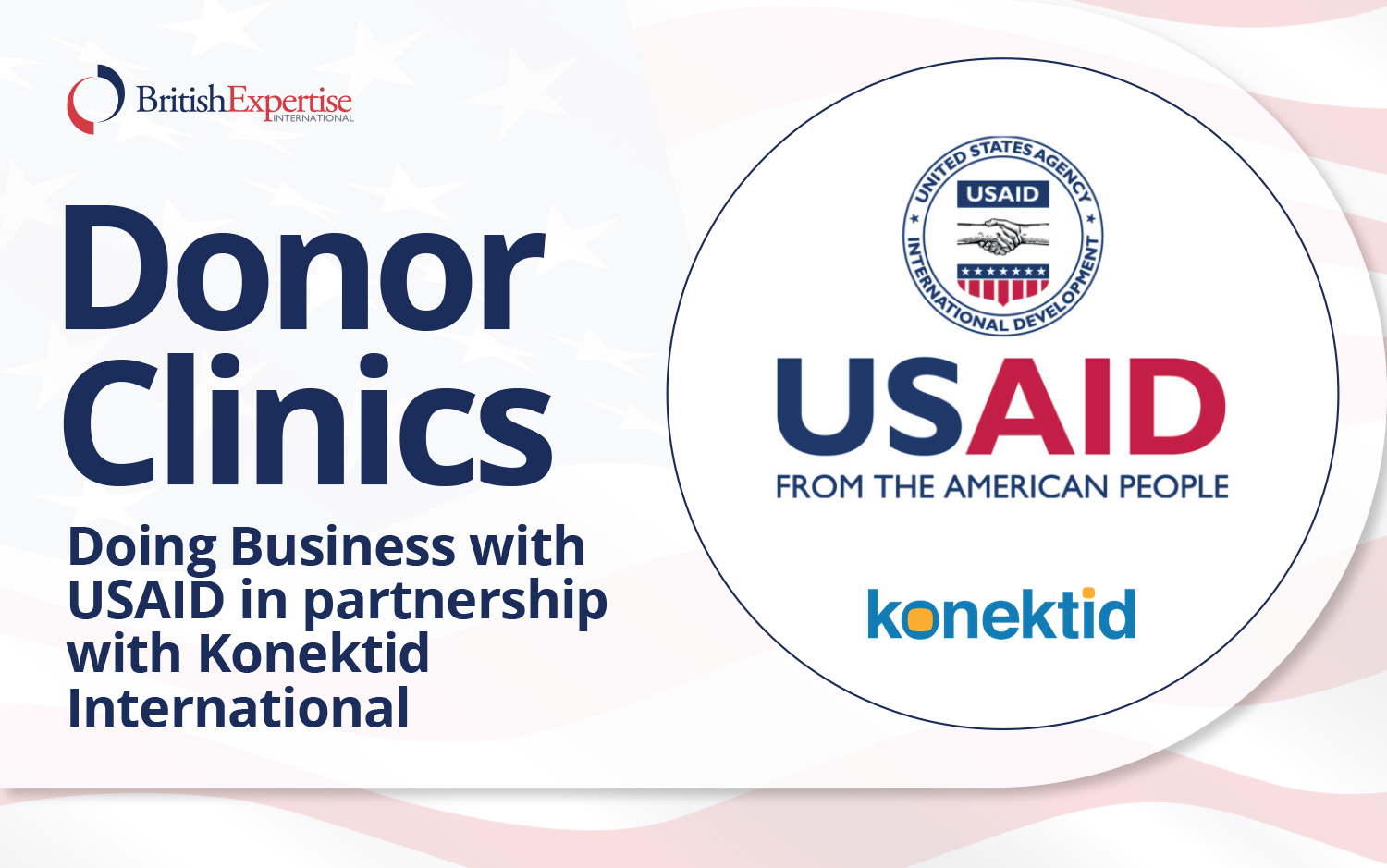 Event: Donor Clinic: Doing business with USAID, in partnership with Konektid International ...